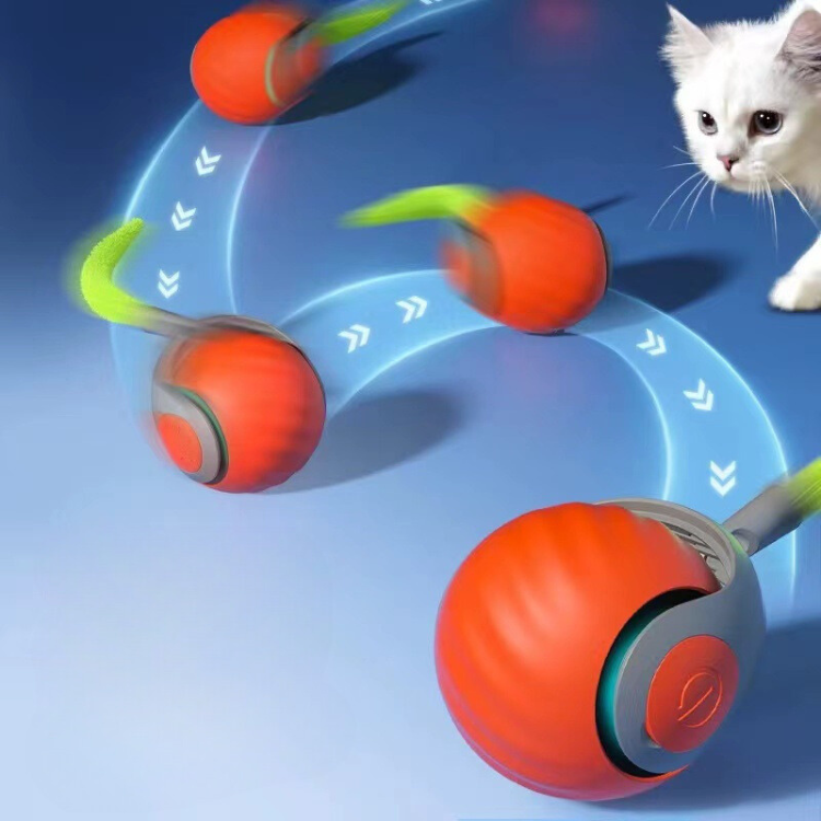 Interactive Electric Ball Toy Automatic Rolling Ball with LED – Pawpycup