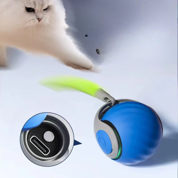 Interactive Electric Ball Toy Automatic Rolling Ball with LED – Pawpycup