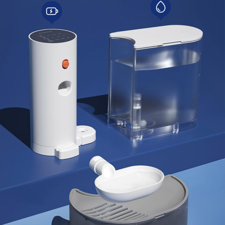 Automatic Pouring Cat Drinking Fountain Flowing Water Rechargeable ...