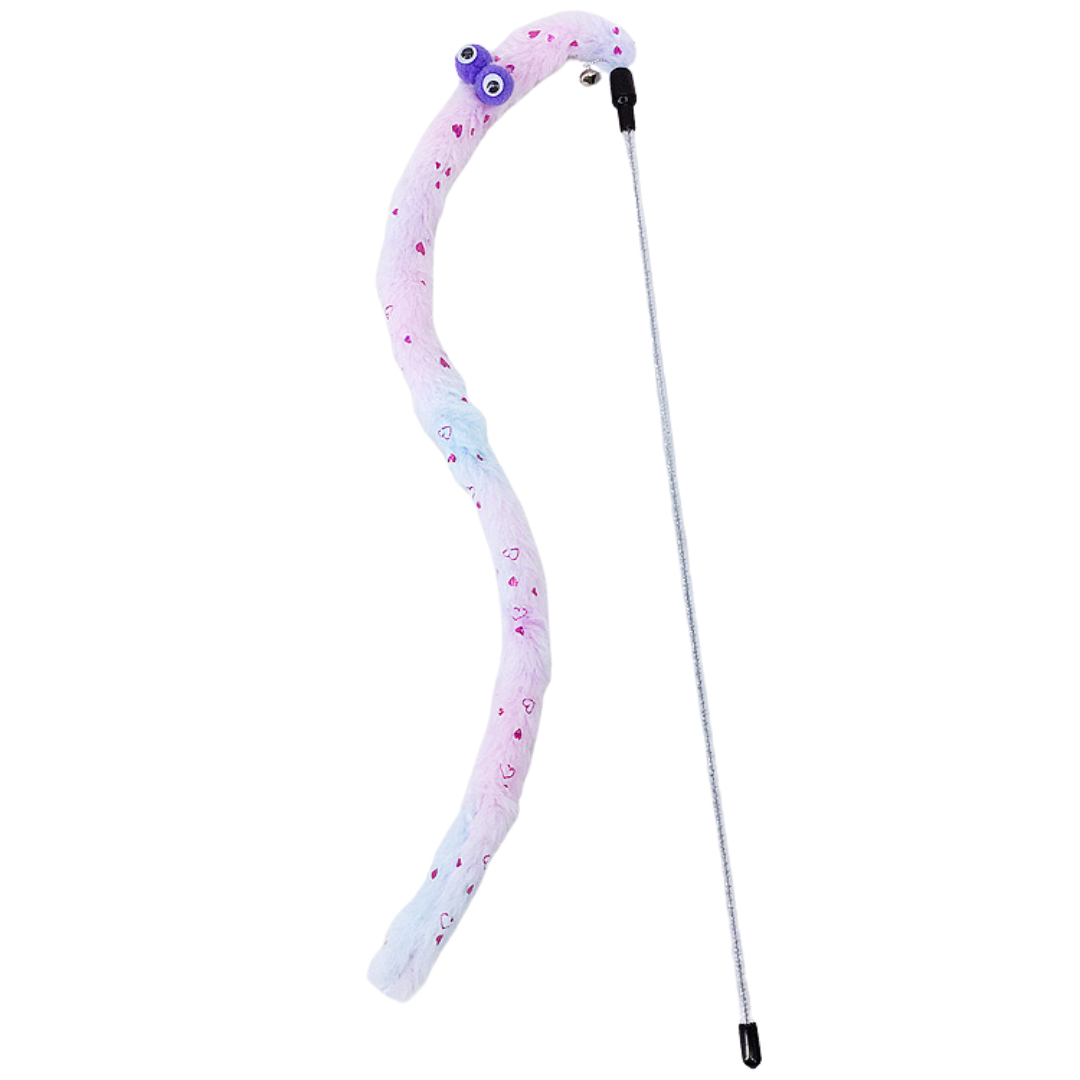 Plush Cat Teaser Wand Toys With Bell – Pawpycup
