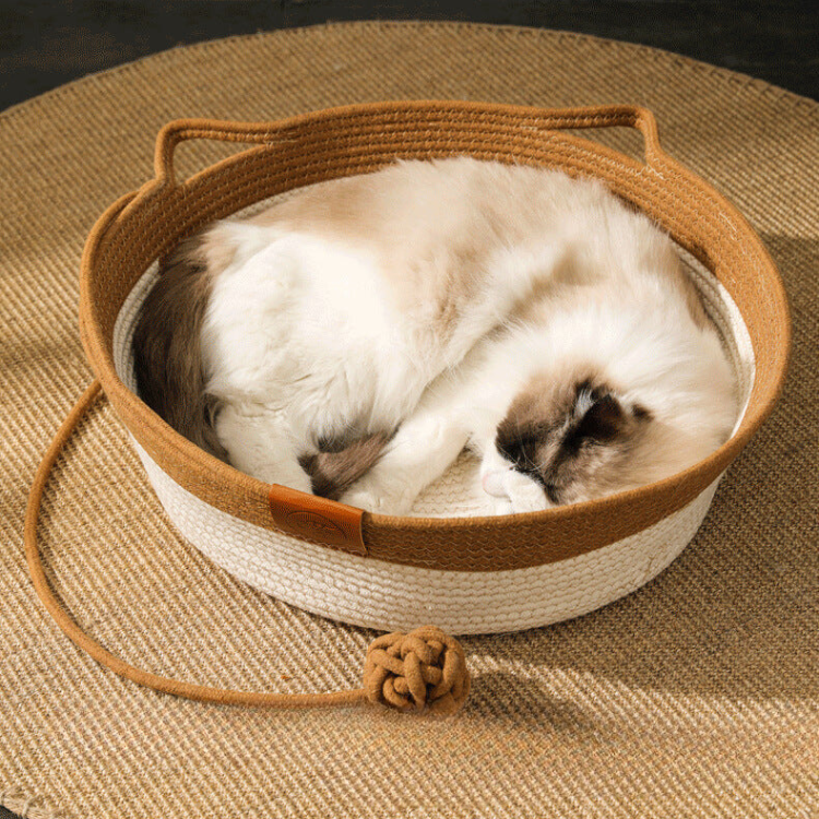 Woven Cat Bed Cotton Rope Bed Mat – Pawpycup