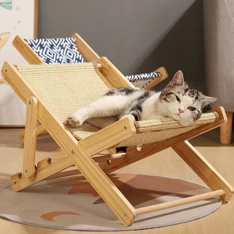 Canapé-lit inclinable pour chat, chaise de bain de soleil – Pawpycup
