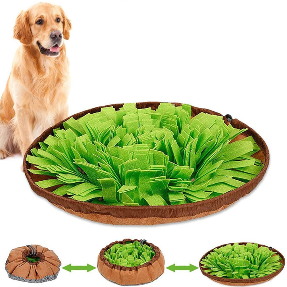 Pet Dog Snuffle Mat Nose Smell Training Sniffing Pad Dog Puzzle Toy ...