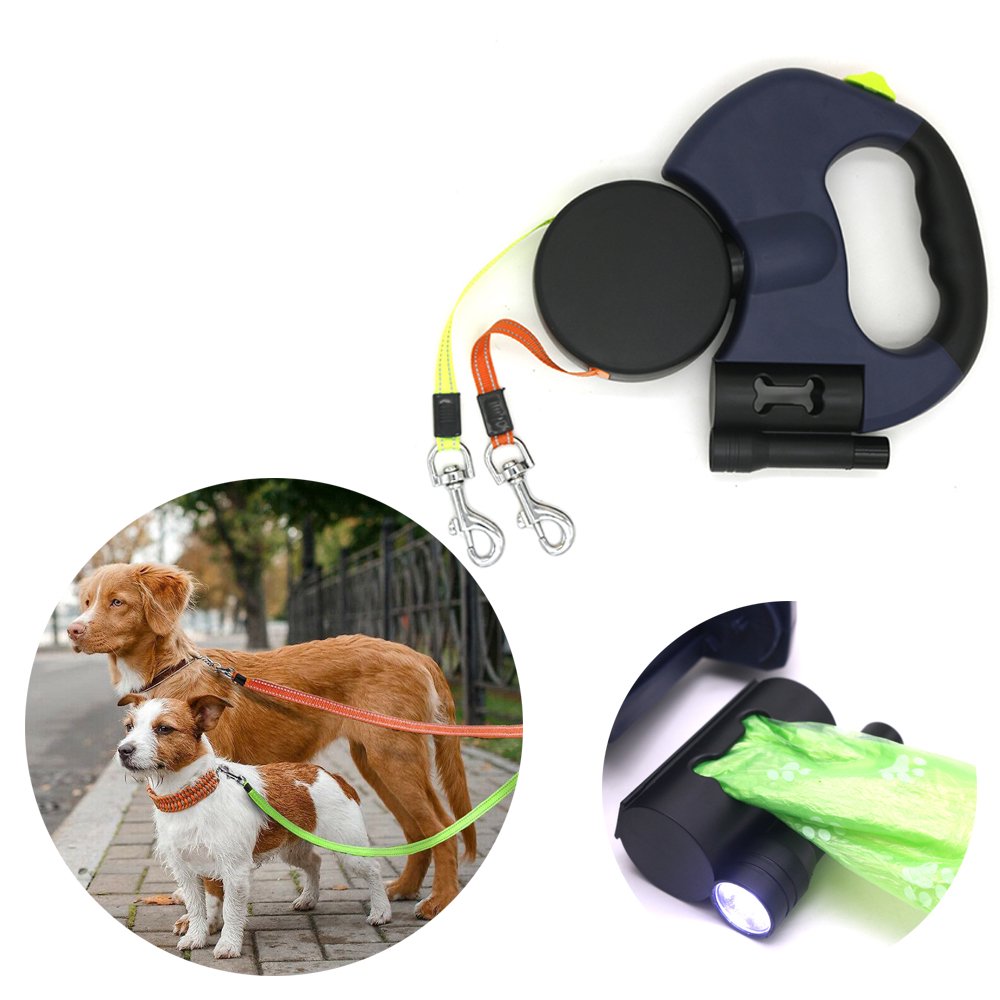 Retractable Dual Dog Leash – Pawpycup